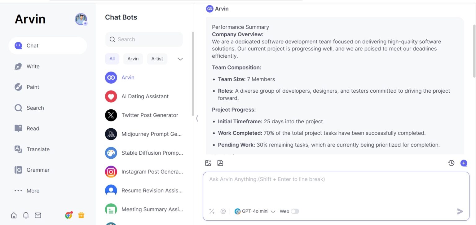 Performance Review Summary Examples: Templates & Tips - Arvin AI Performance Review Summary Examples: Templates & Tips - Arvin AI